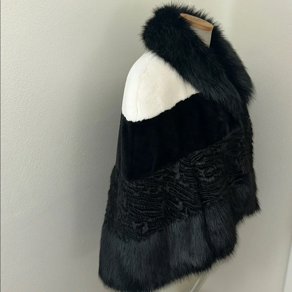 CeLeste by Bibhu | Jackets & Coats | Celeste By Bibhu Black White Faux ...